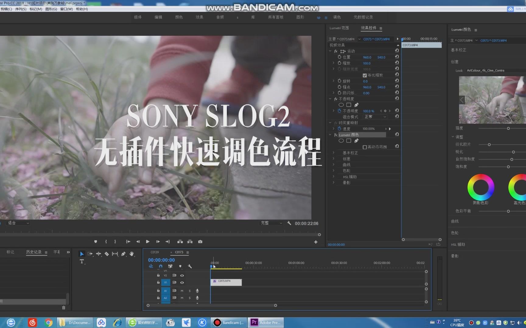 ...调色视频教程(针对索尼A6300-A6500-A7R2-A7M3等微单拍摄素材)