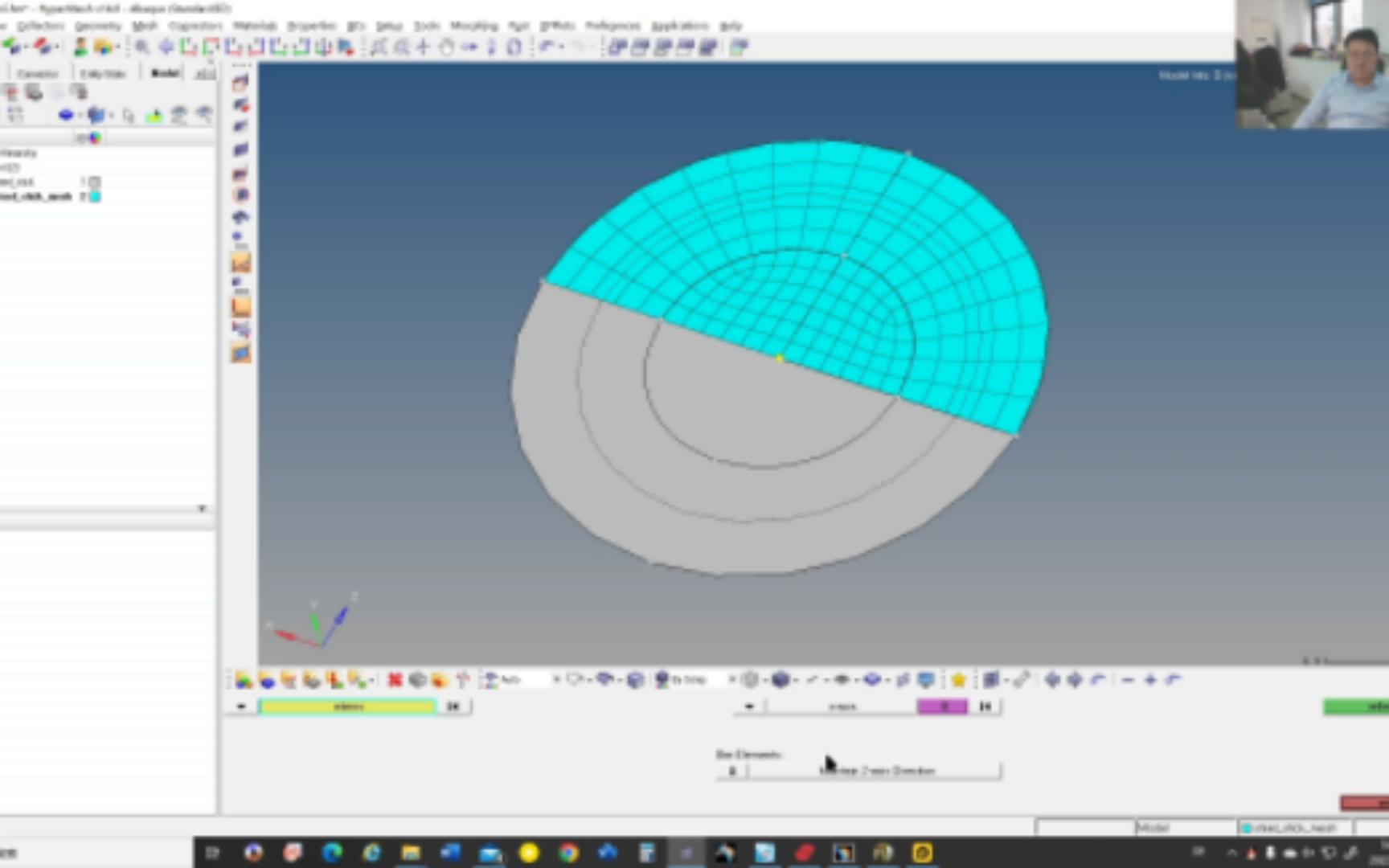 hypermesh优质圆平面网格划分教程_体网格基础与探索