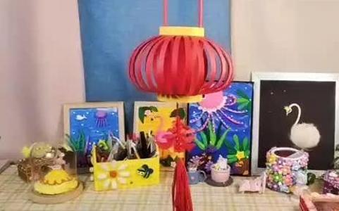 新年手工 用A4卡纸做个最传统的大红灯笼,挂在家里喜气洋洋 新年装饰