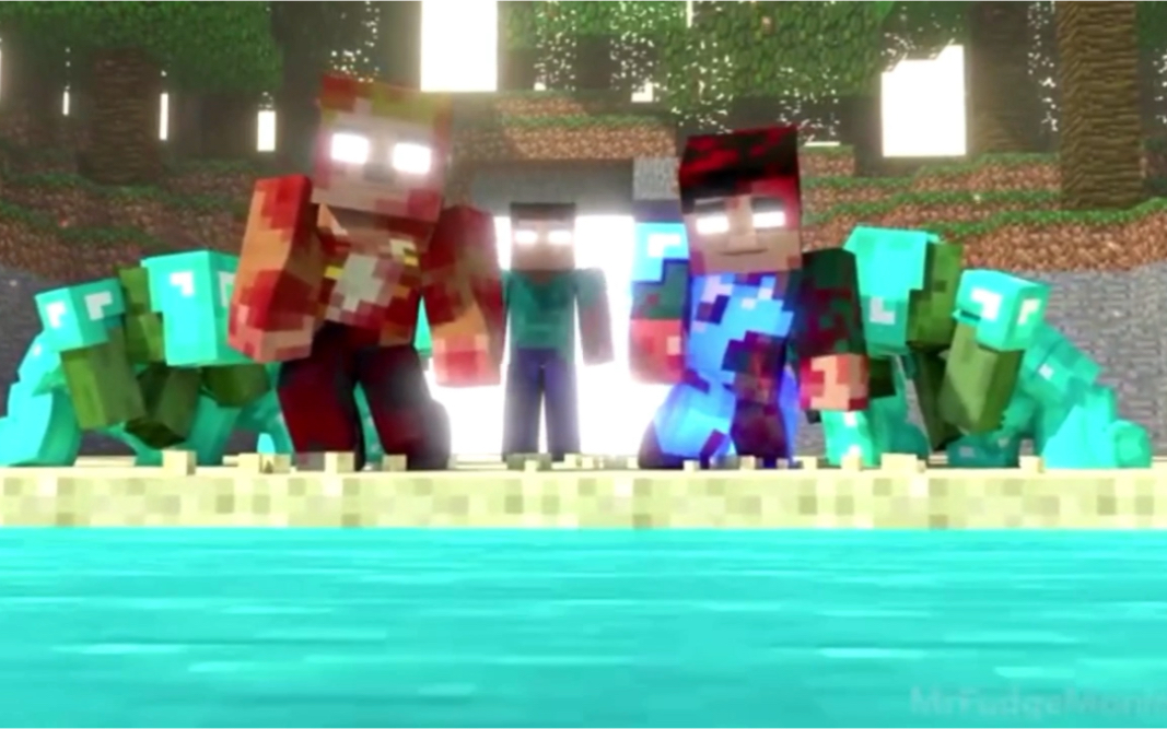 我的世界高燃混剪! ! 【燃向/烦村/动画人生/神不会流血】 (萌新投稿)