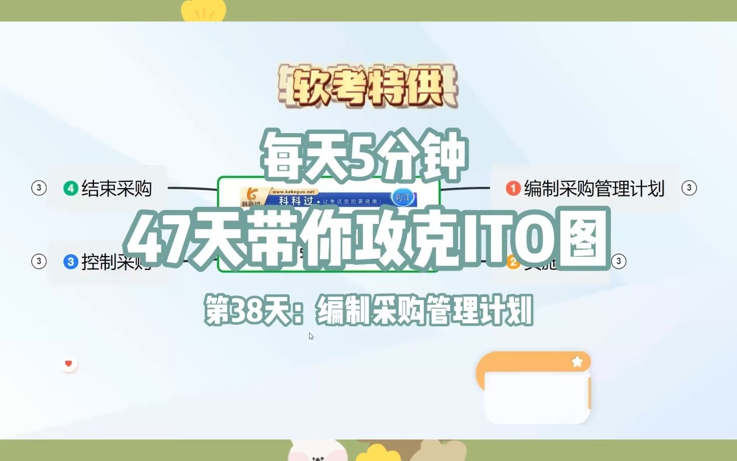 【每天5分钟攻克ITO图】第38天:编制采购管理计划