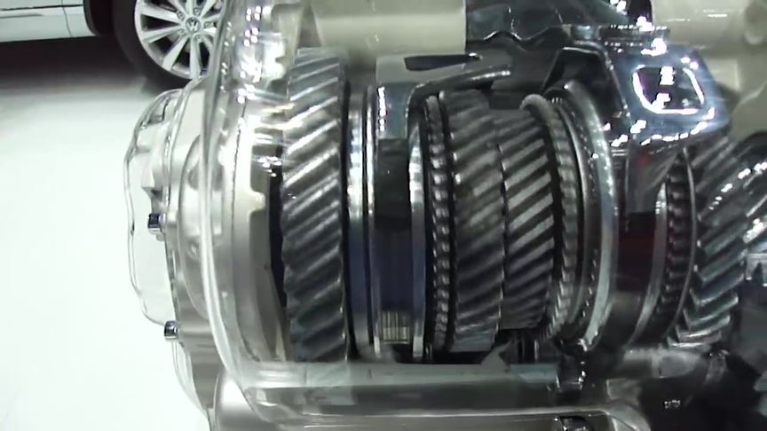 车展上的大众dsg-6速度双离合器变速箱