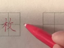 硬笔书法楷书每日一字: 枚