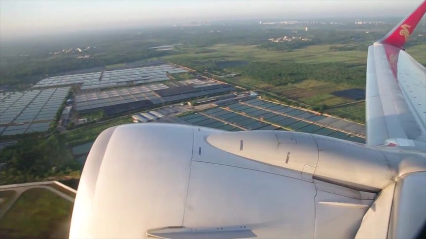 海口到深圳!波音737飞机起飞全过程!