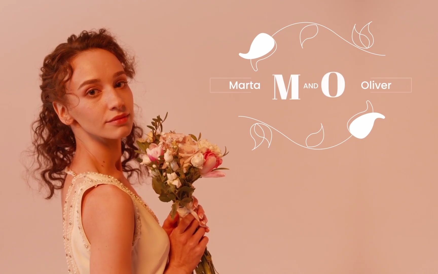 婚礼文字标题排版动画pr模板