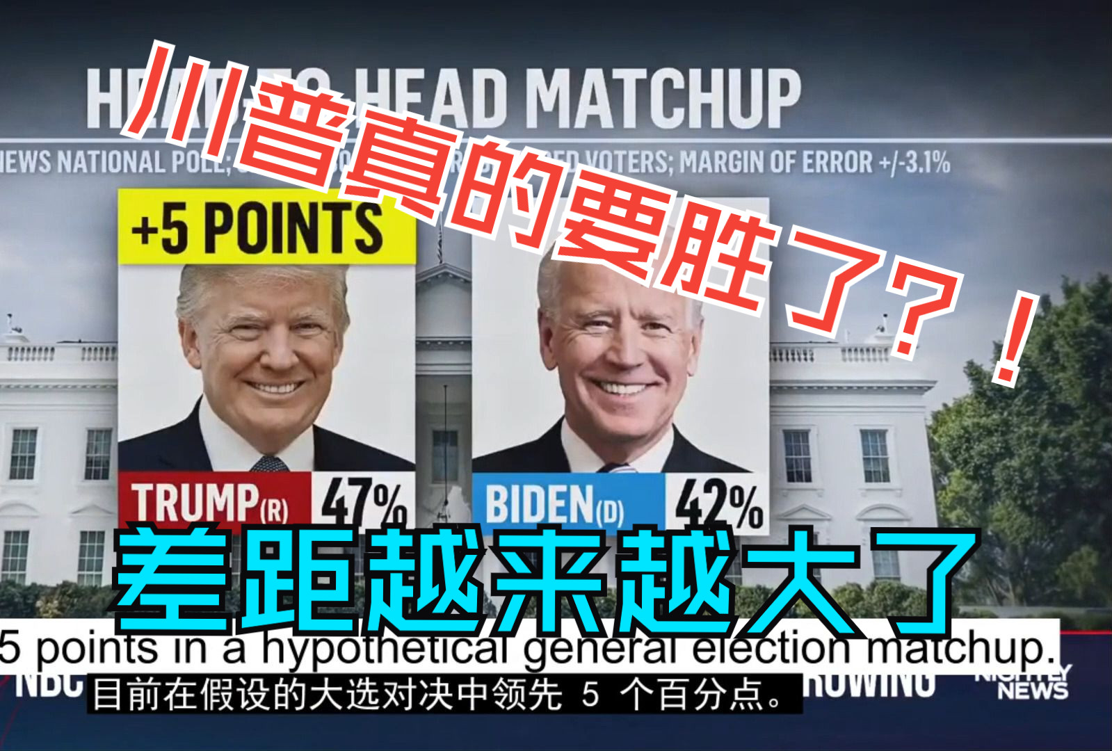 川普真的要胜了?! 而且差距越来越大!2024总统竞选 0204(精制中英...