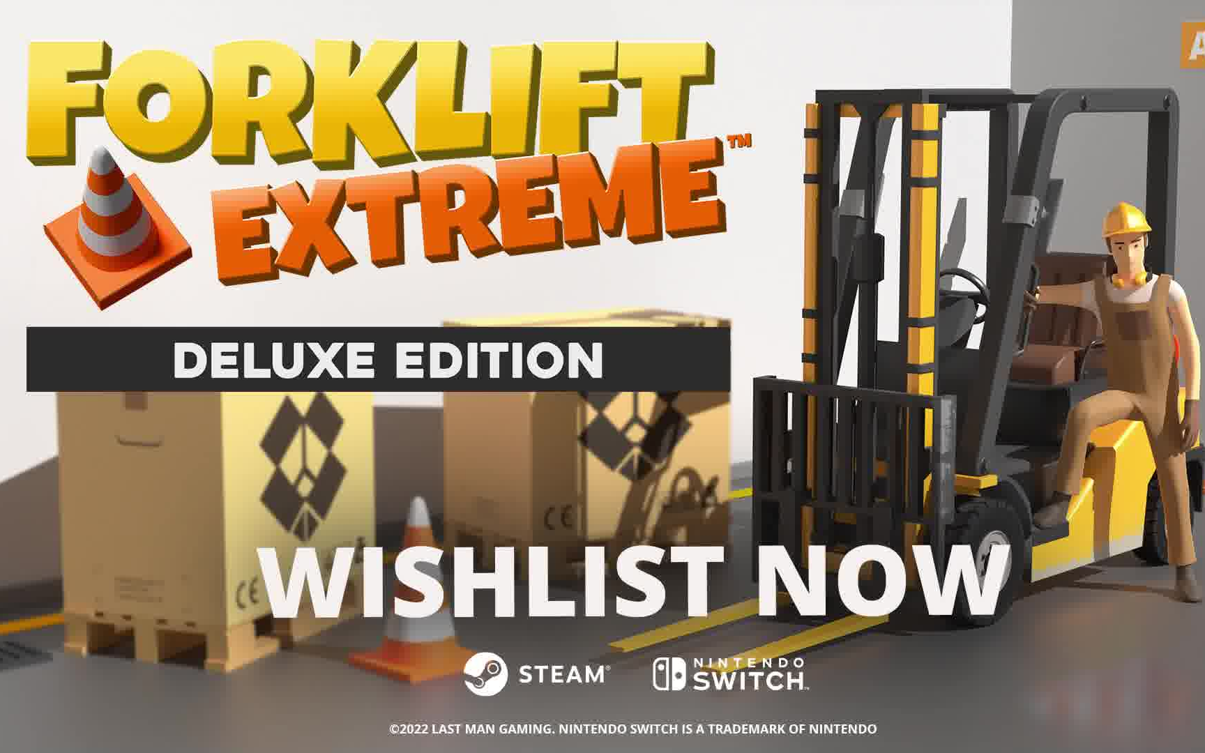 叉车模拟游戏《Forklift Extreme: Deluxe Edition》将在2022年第四季度...