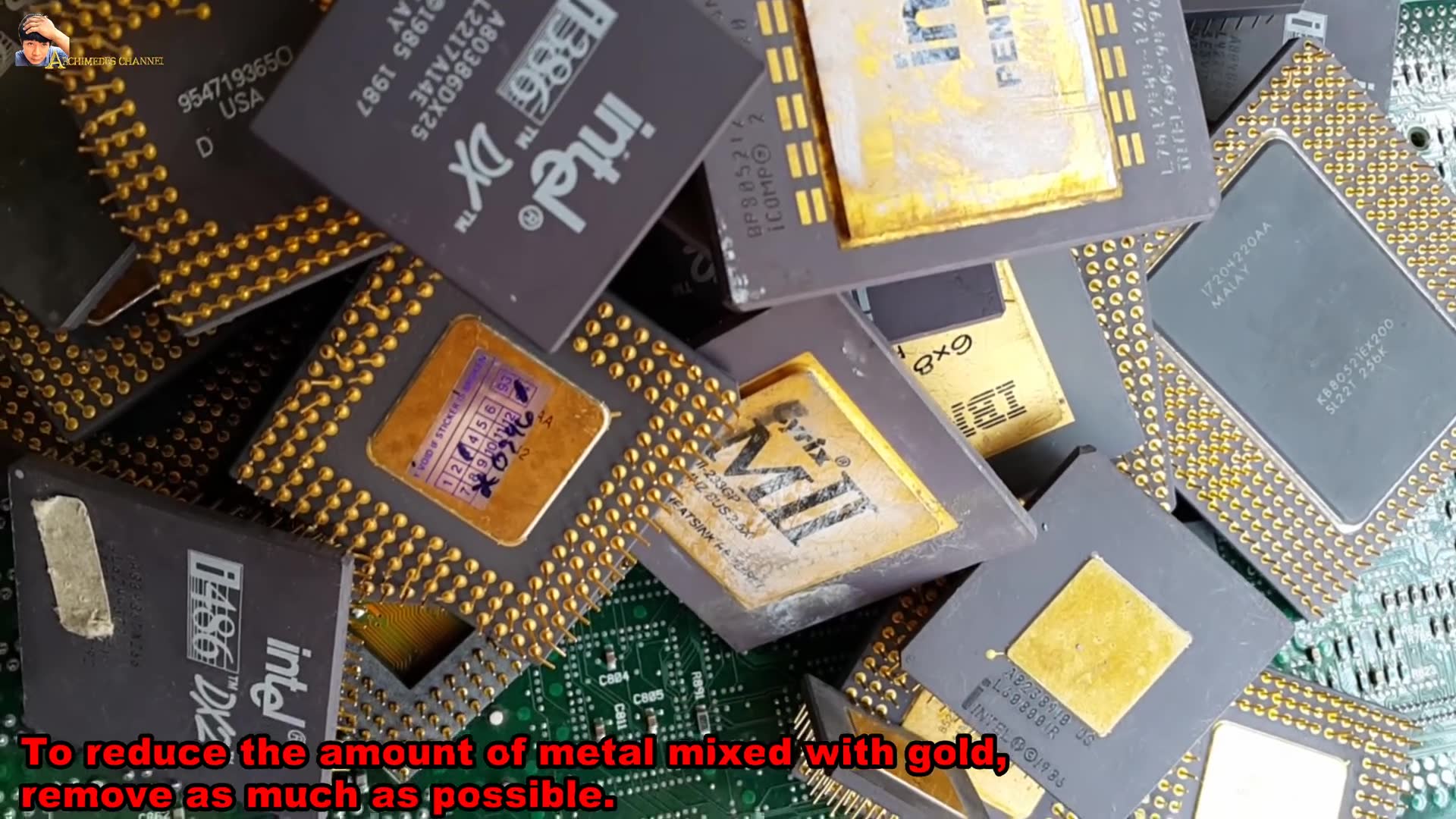 教学,如何从废弃电脑的cpu中回收黄金。