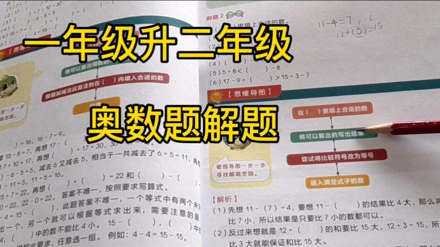 一年级升二年级数学复习思维导图,多做奥数题,开拓孩子思路