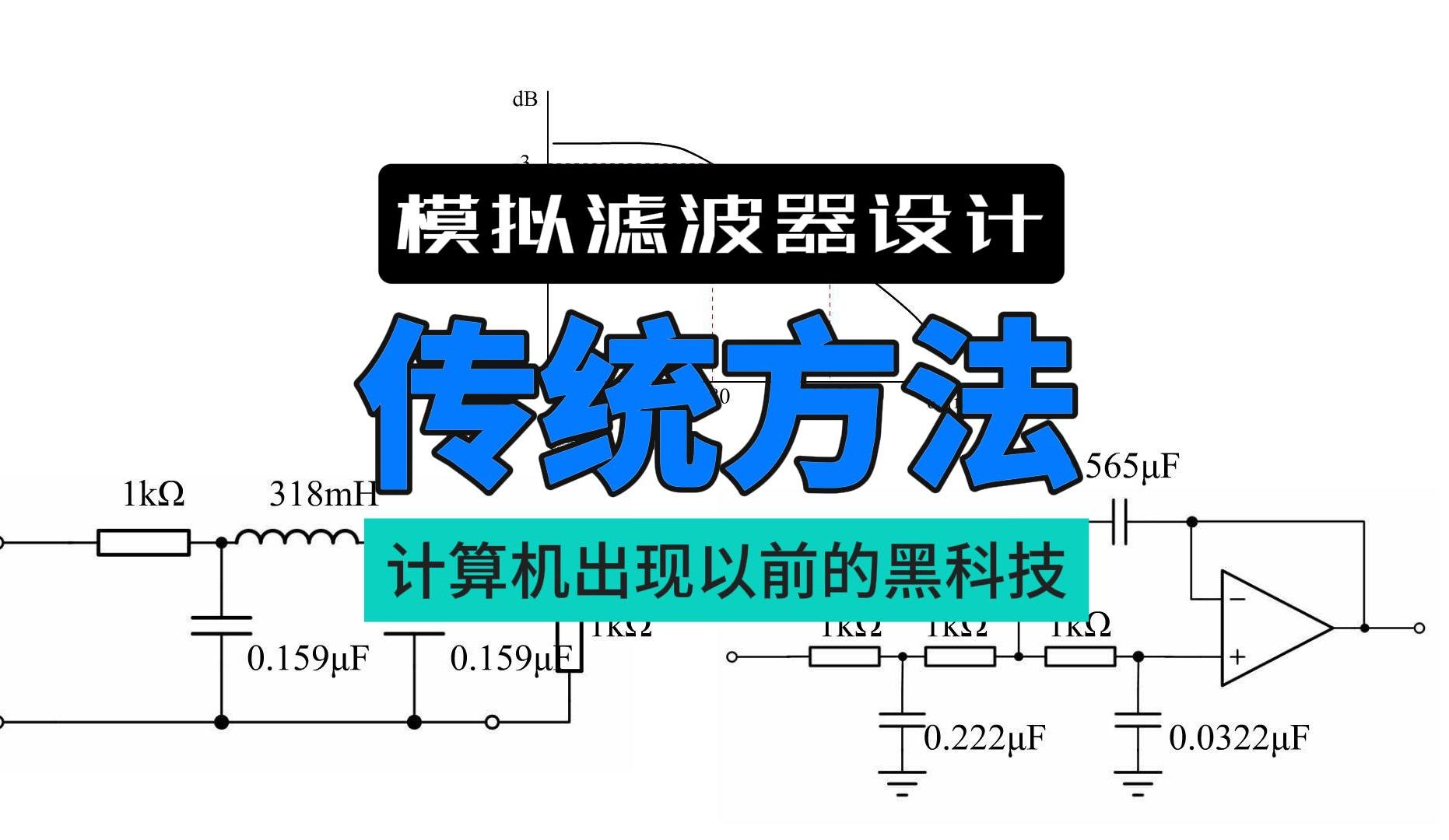 没有计算机怎么办?模拟滤波器设计的计算方法