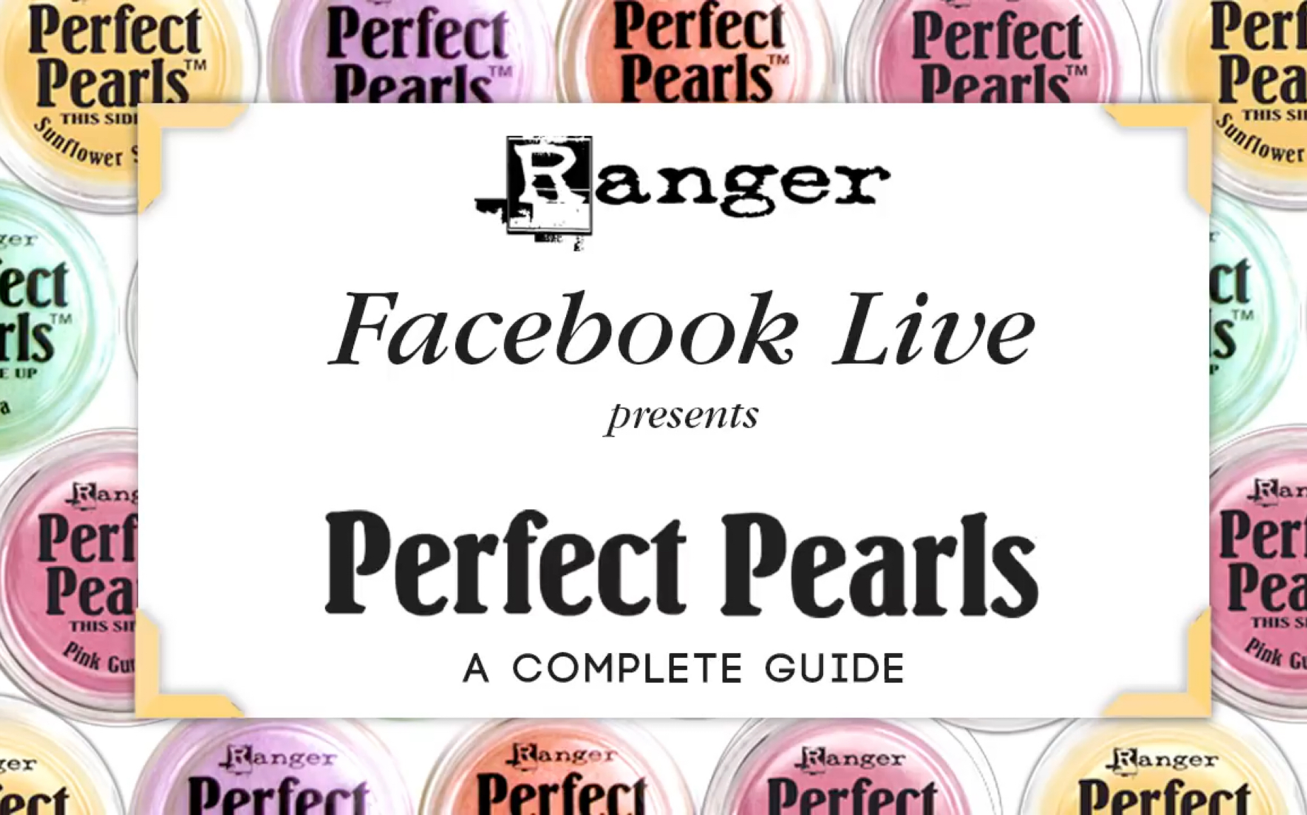 Ranger perfect pearls 珍珠粉颜料几种使用方法