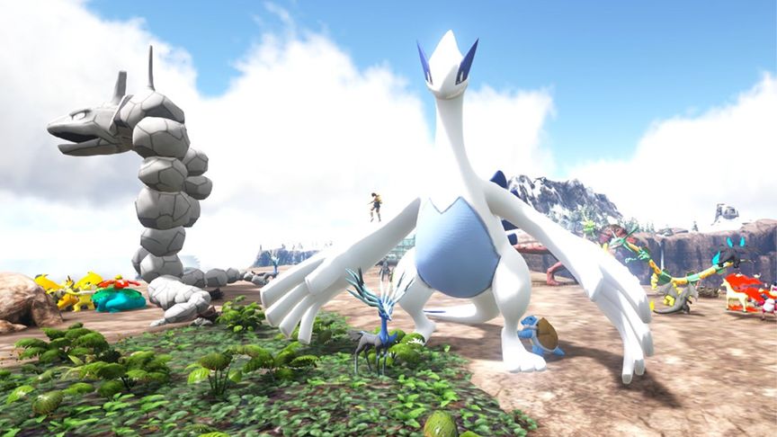 方舟生存进化:精灵宝可梦 65 半仙归顺暗墨还带来了所有神兽