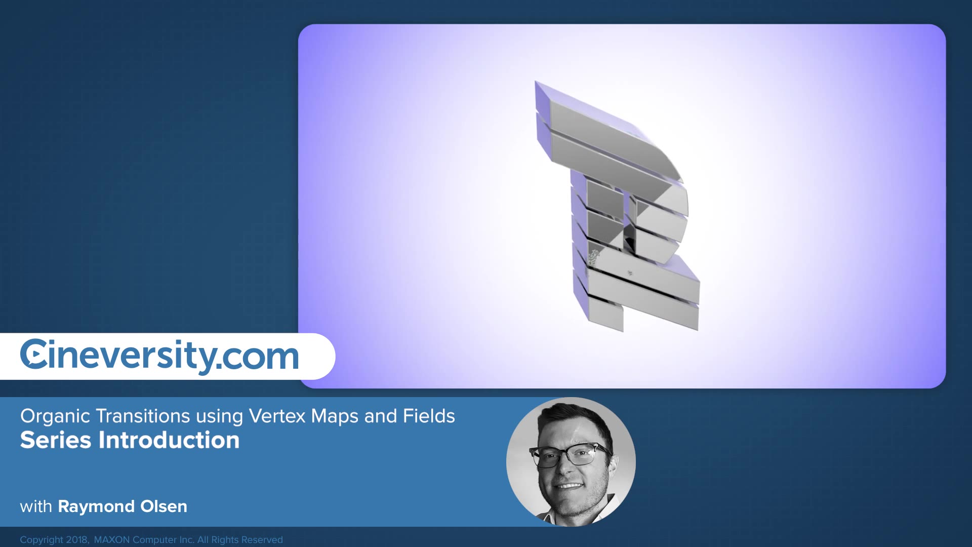 c4d顶点贴图材质生长替换动画教程 (带中文字幕)