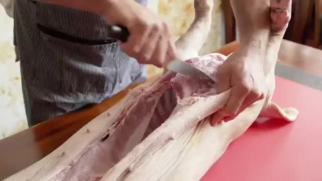 全猪解剖#好食材好味道 #烤乳猪 #舌尖上的美食 #土猪肉