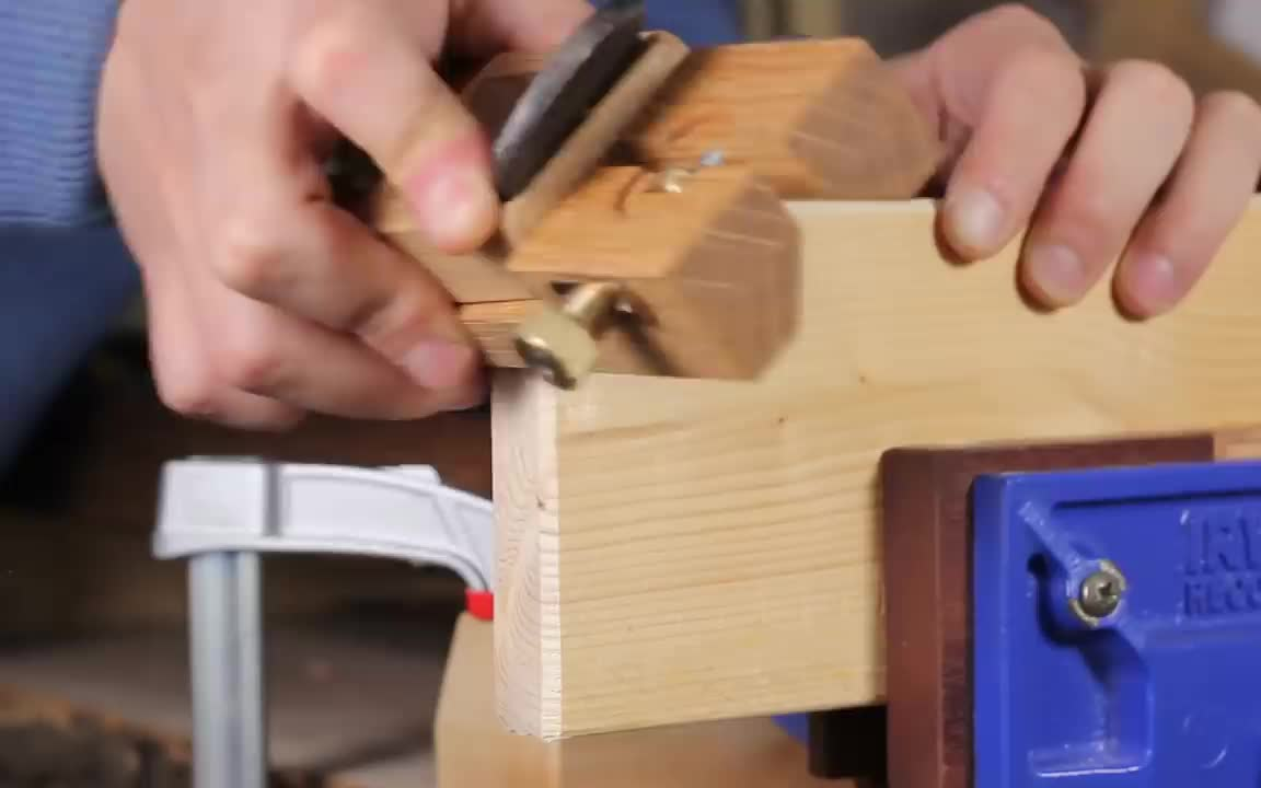 【木工DIY工具】制作一个可调倒角木工刨