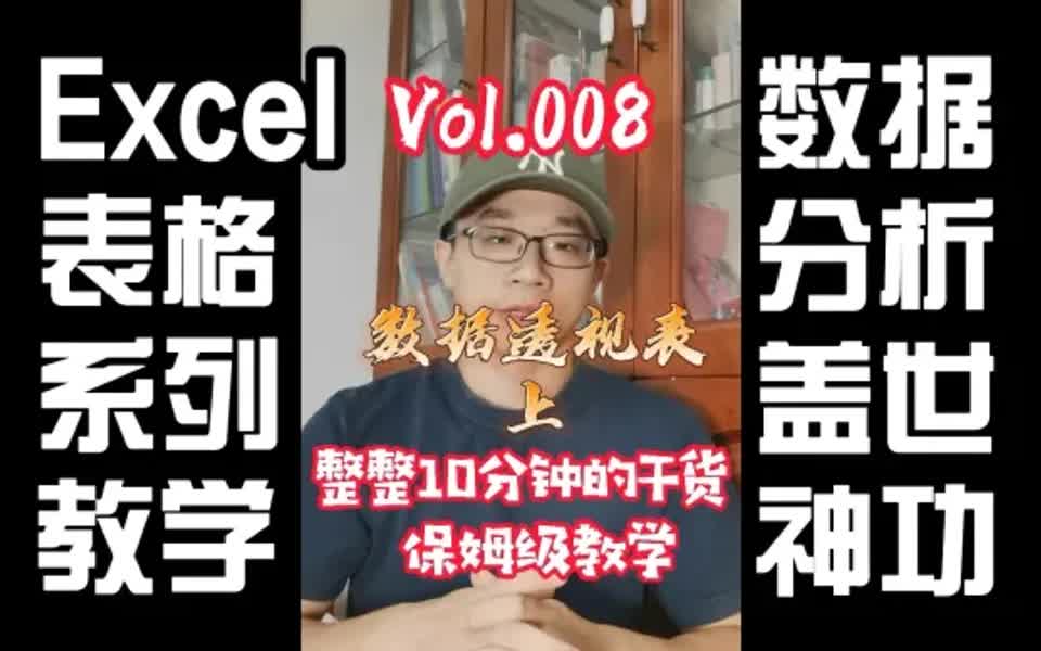 Excel零基础教学第八课|数据透视表