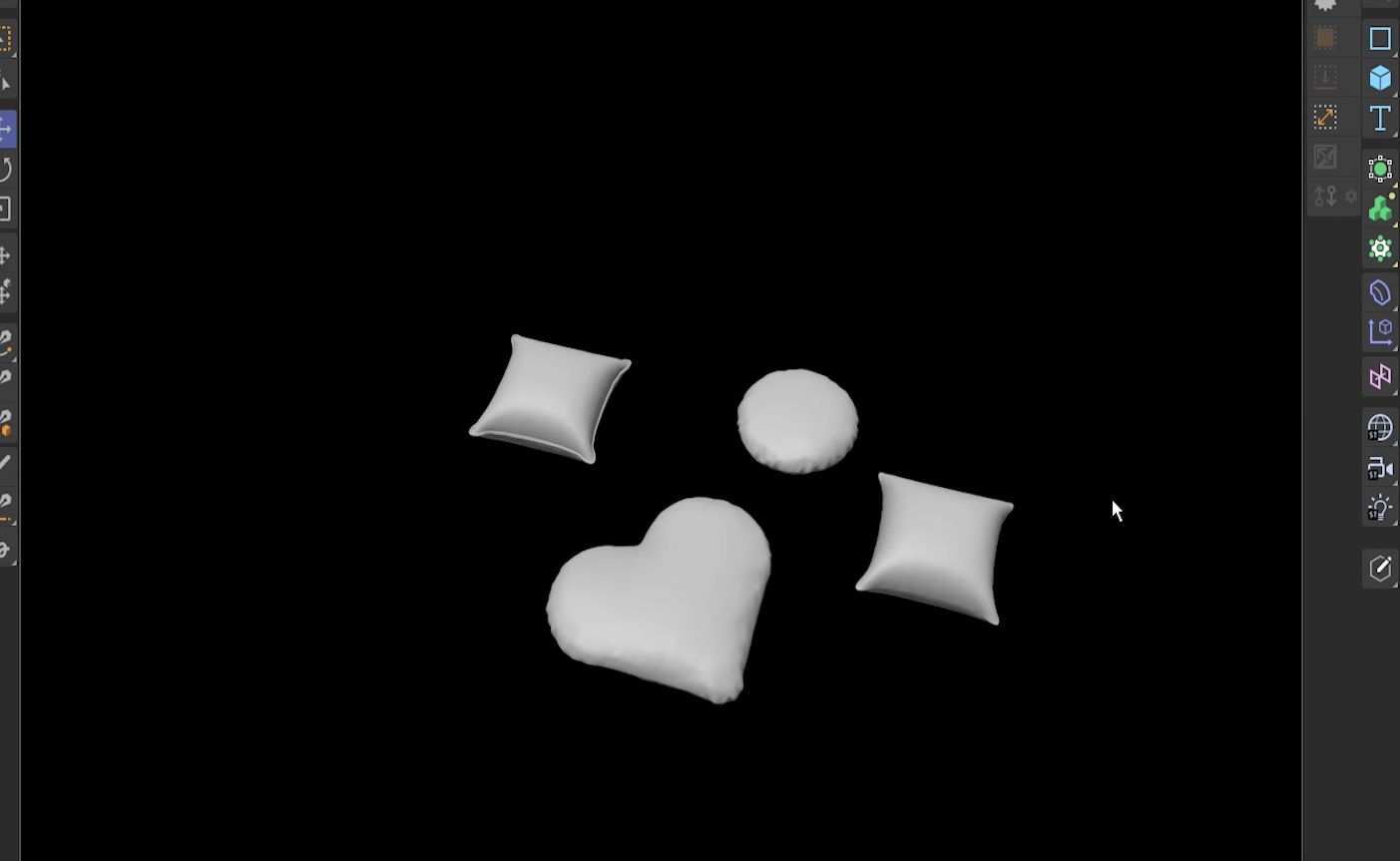 [C4D练习]抱枕的制作
