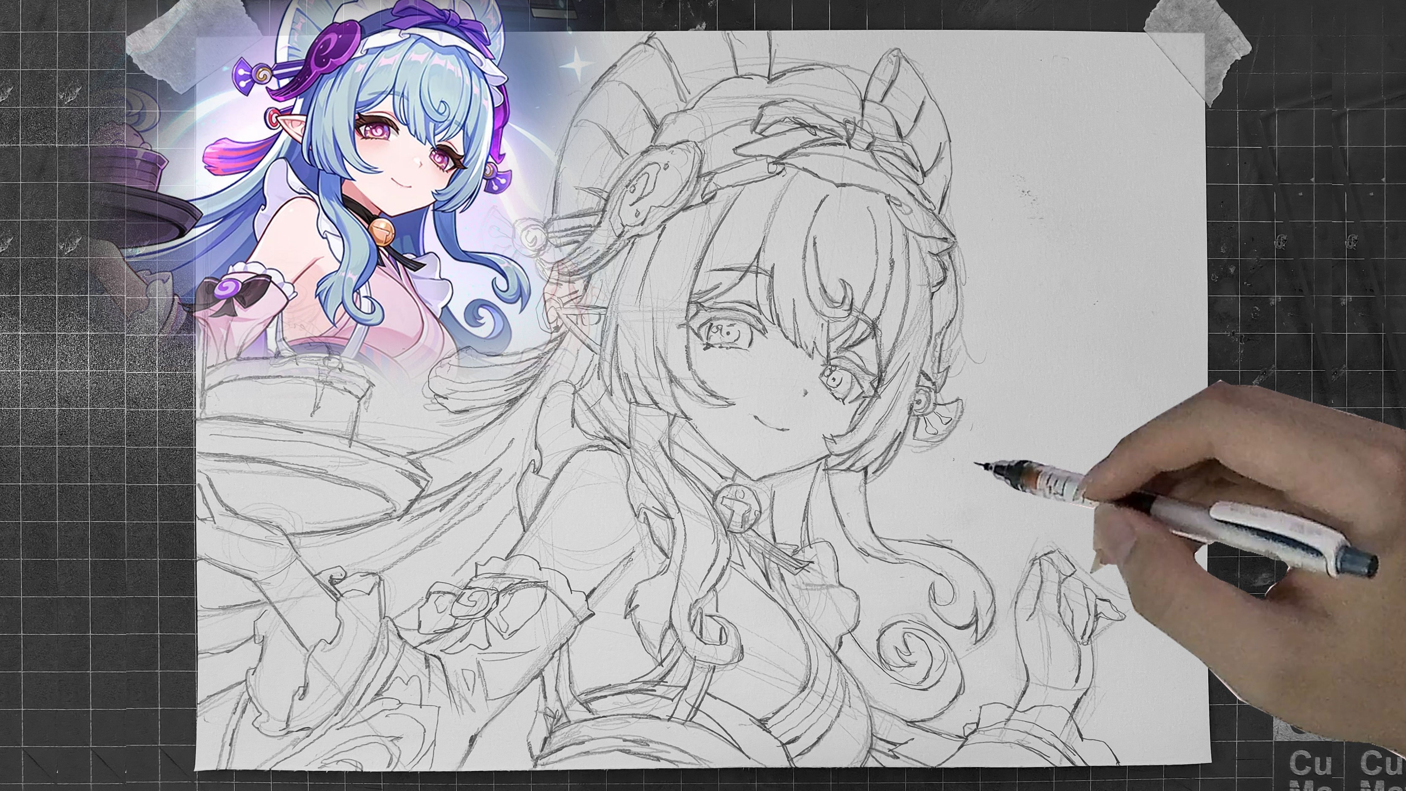 【起稿教程】教你如何画好一张可爱的梦见月瑞希!这稻妻魅魔谁顶得...