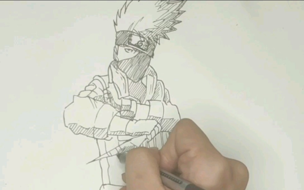 火影忍者+随意画个卡卡西