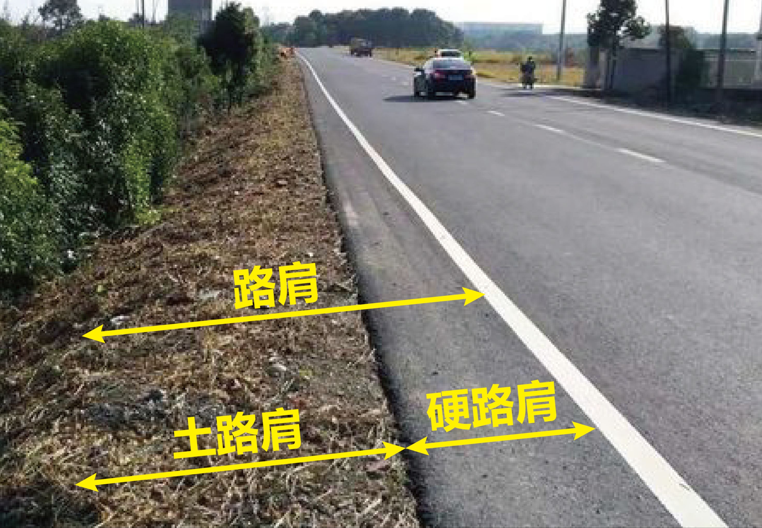 道路的路肩是什么?在哪个部位?