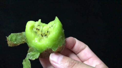 教你如何快速给猕猴桃剥皮,不用工具,简单易操作,一看就会!