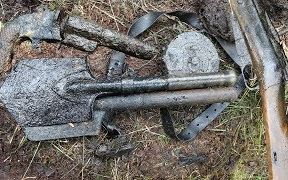 【尤里·加加林】找到了一位红军士兵和其携带的手枪与步枪!挖掘...