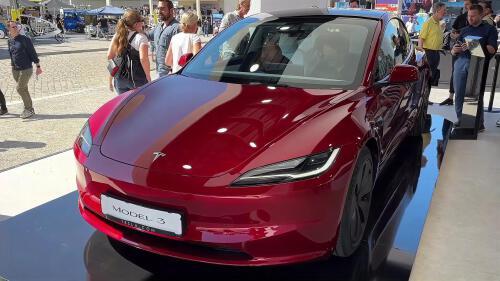 全新特斯拉model3实拍