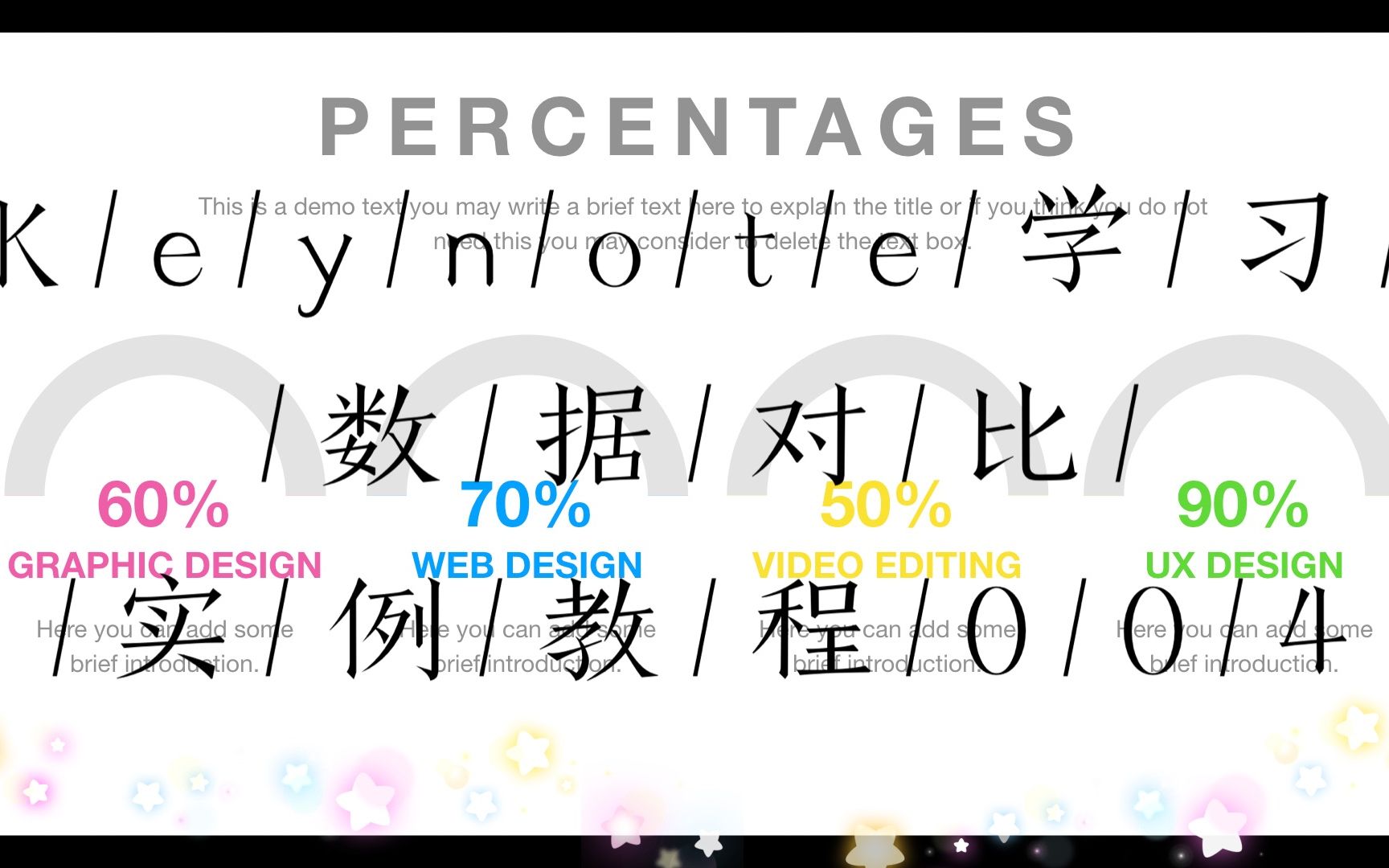 #004,Keynote动画学习|数据对比|实例教程004