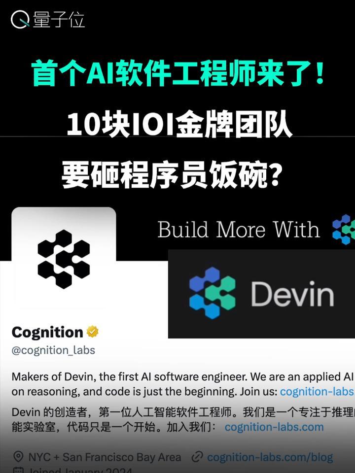 全球首个AI软件工程师诞生!开发部署改bug全自主,背后还是手握10块.