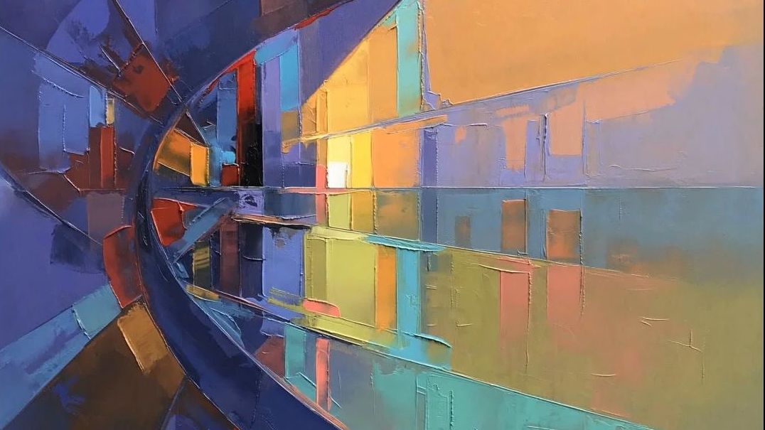 艺术欣赏 以独特抽象风格绘出现代风景画 from Jason Anderson