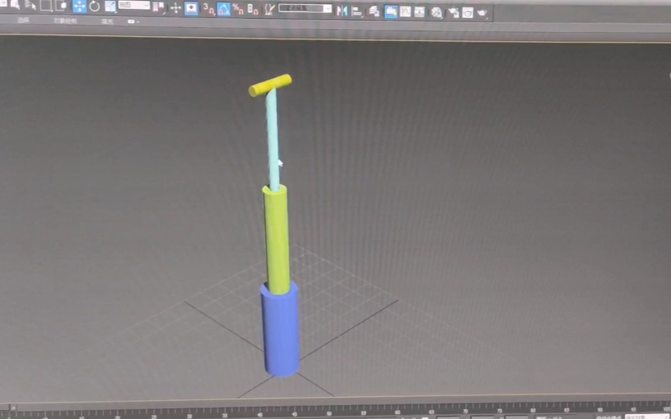 打气筒动画制作3dmax教程(上),位置约束精讲,上课分享