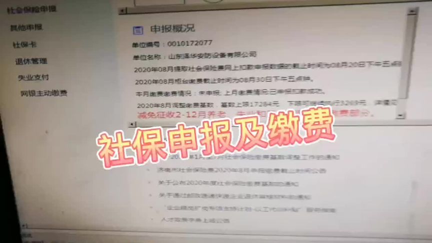 分享公司社保申报及缴费的操作流程#会计