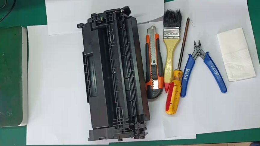 打印机加粉 HP228A硒鼓加粉视频演示