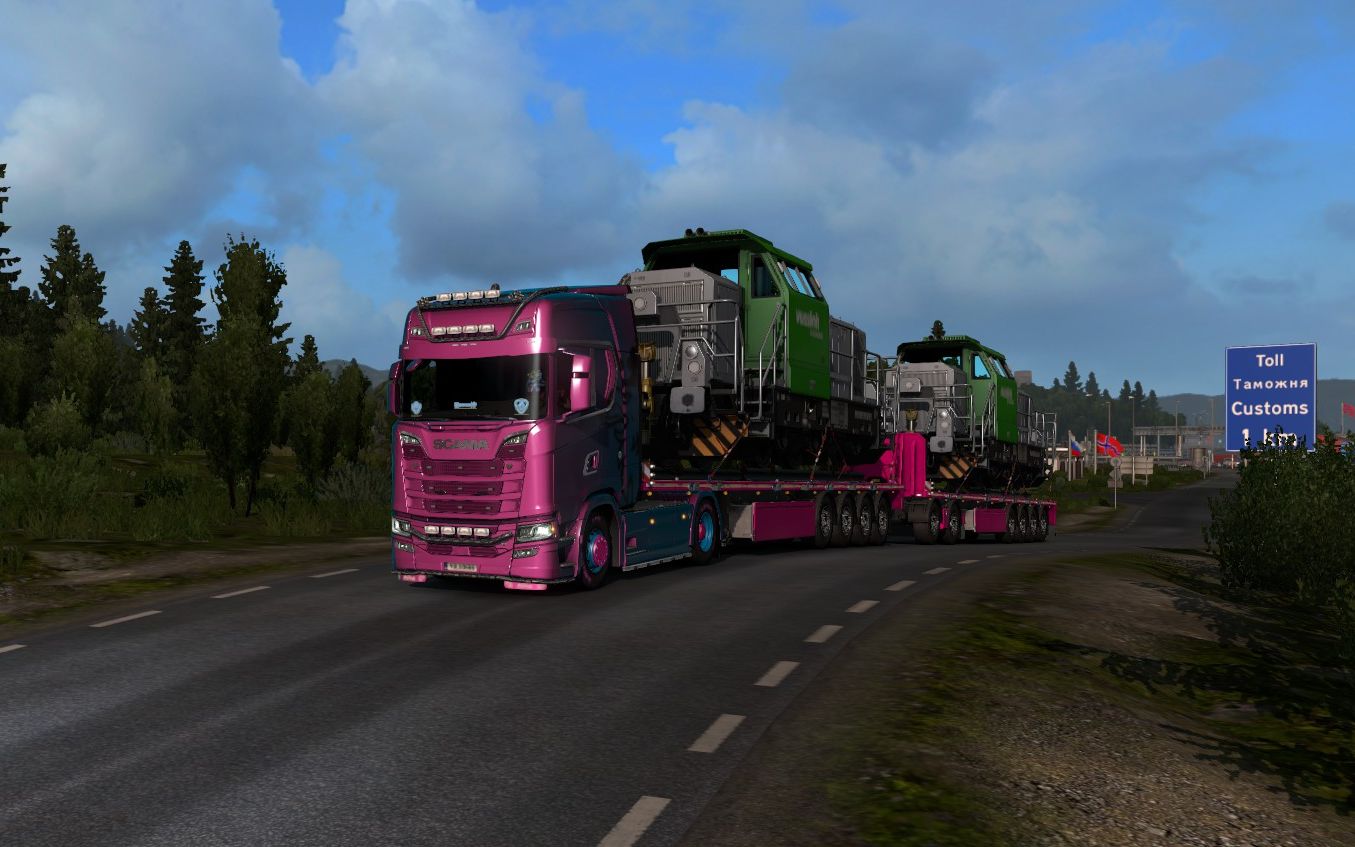 欧卡双挂货物修改教程