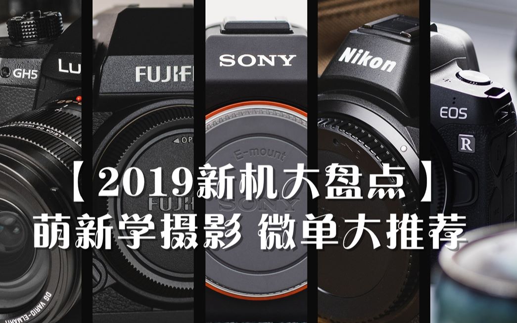 【2019新机大盘点】萌新学摄影 买哪款微单