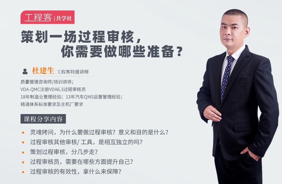 策划一场过程审核,你需要做哪些准备?