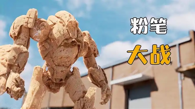 用粉笔就能画出钢铁侠的战甲,真人版刺激战场