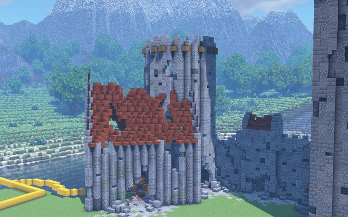 【Minecraft建筑鉴赏】废弃的中世纪城堡监狱 #5