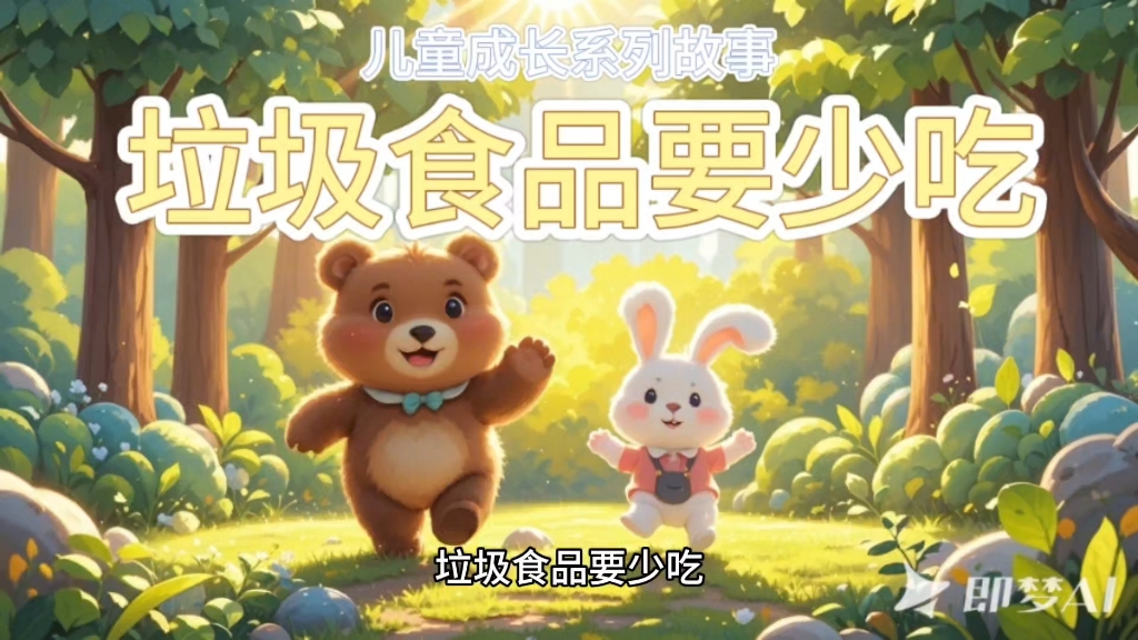 原创儿童故事《垃圾食品要少吃》这个故事告诉我们,垃圾食品可能会...