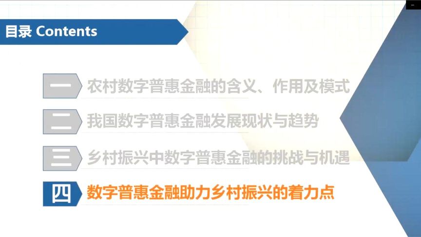 发展农村数字普惠金融,助力乡村振兴战略实施3-张正平教授