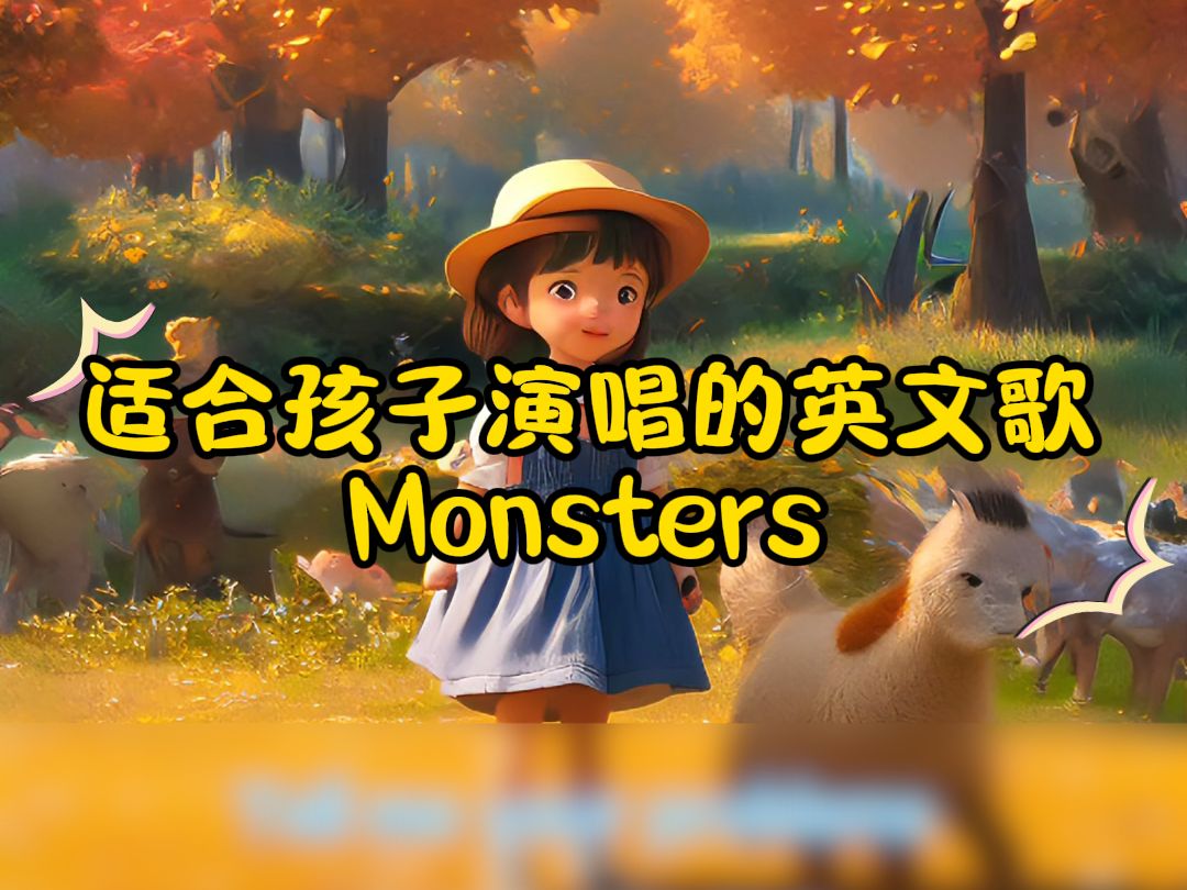 适合孩子演唱的英文歌Monsters