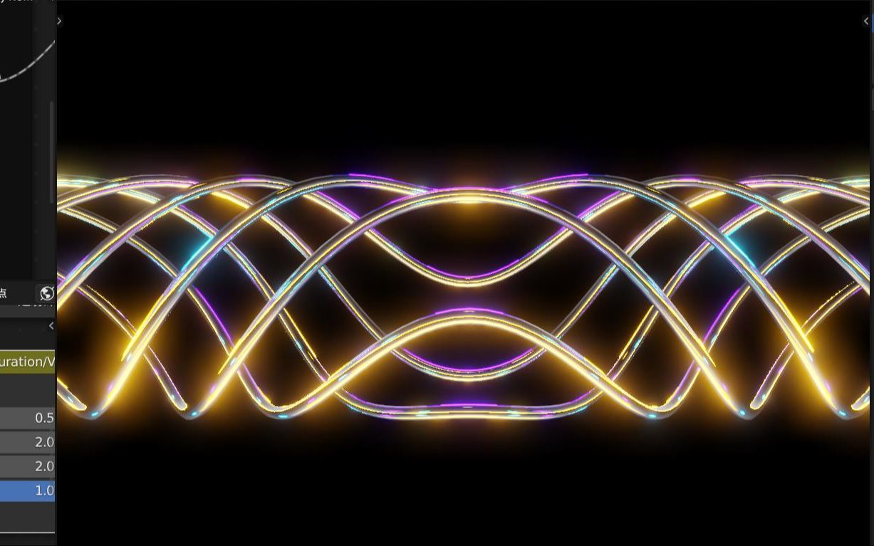 Blender中的曲线收缩旋转:几何节点还可以这么玩!