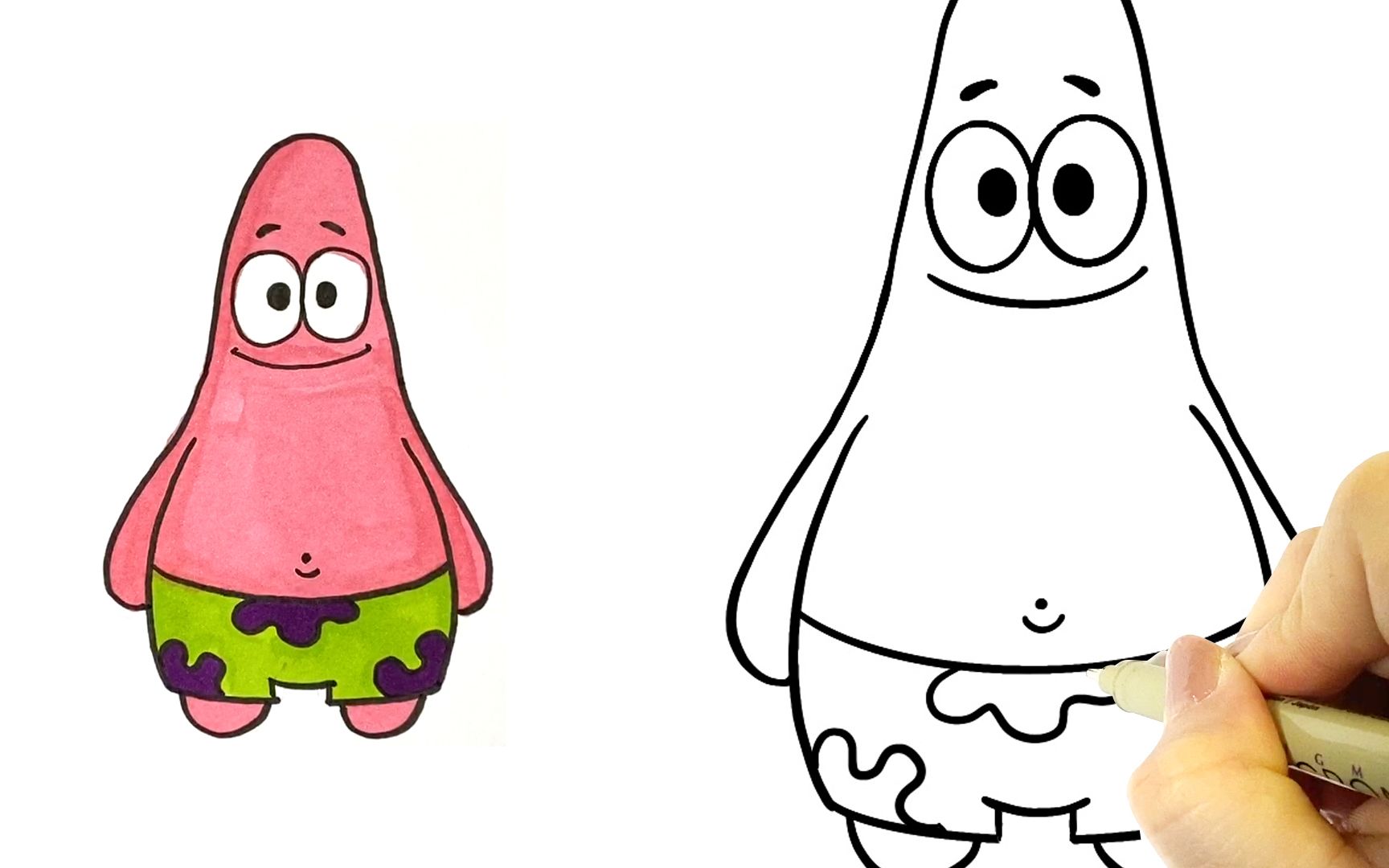 画一幅派大星简笔画