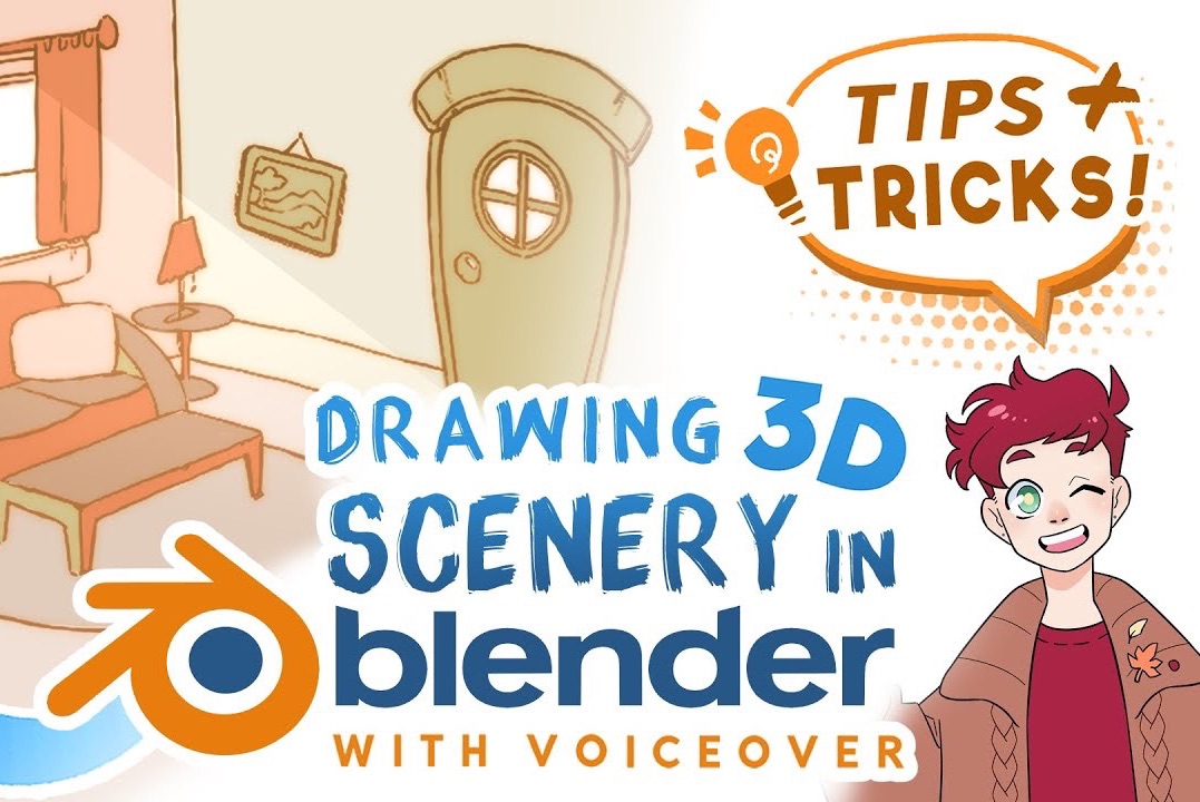 【中配】Blender 蜡笔工具绘制教程