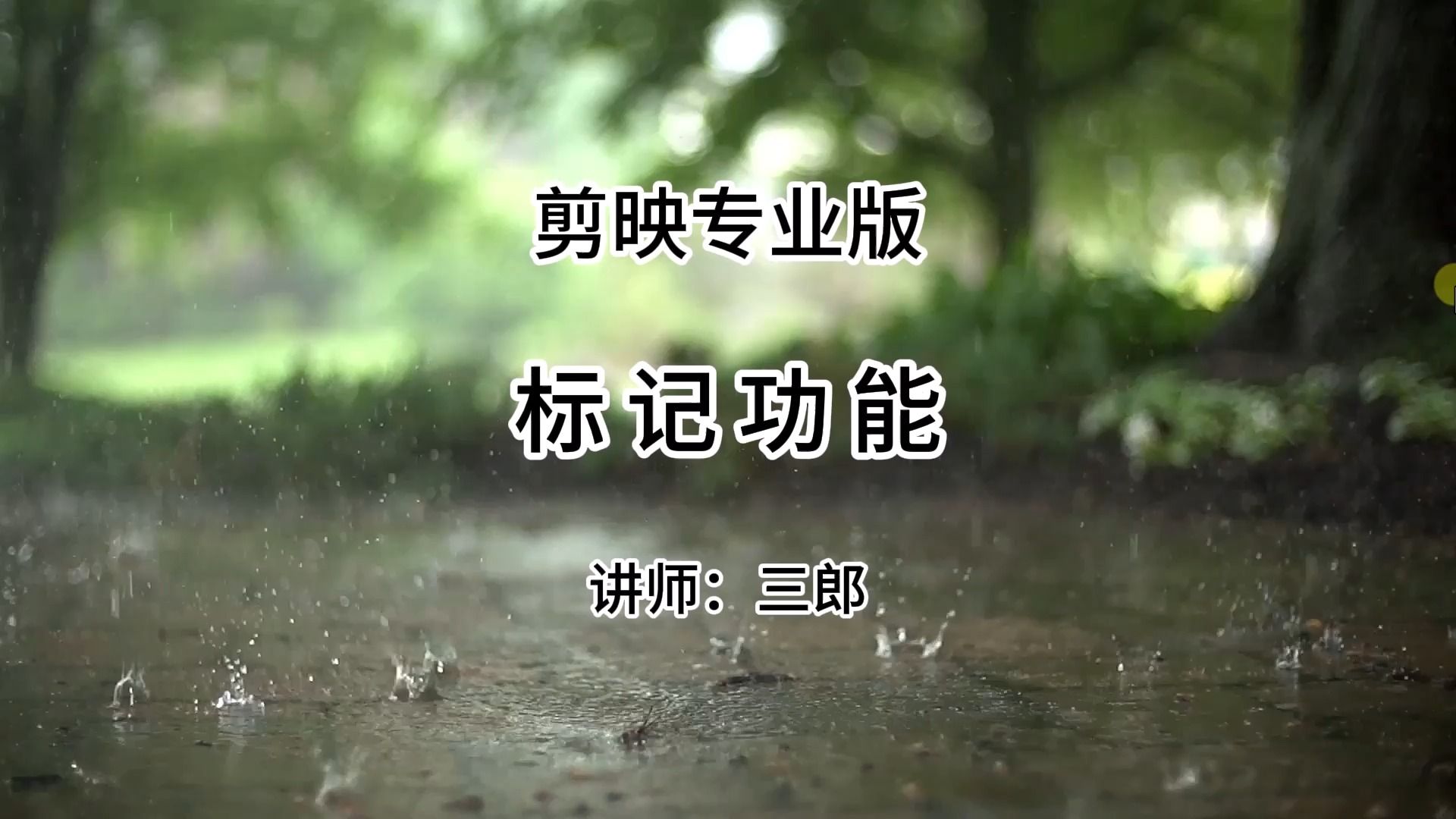 剪映专业版标记添加、删除、移动、重命名及快捷键