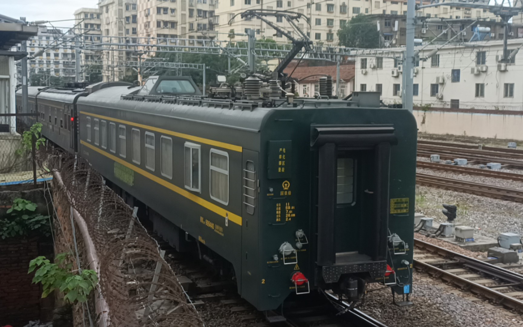 【4K·国铁集团接触网检测车】T397次列尾附挂WX25T 999440南昌...