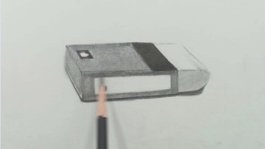 美院老师这样去画一个橡皮,素描新手也能学会,快来画一画吧
