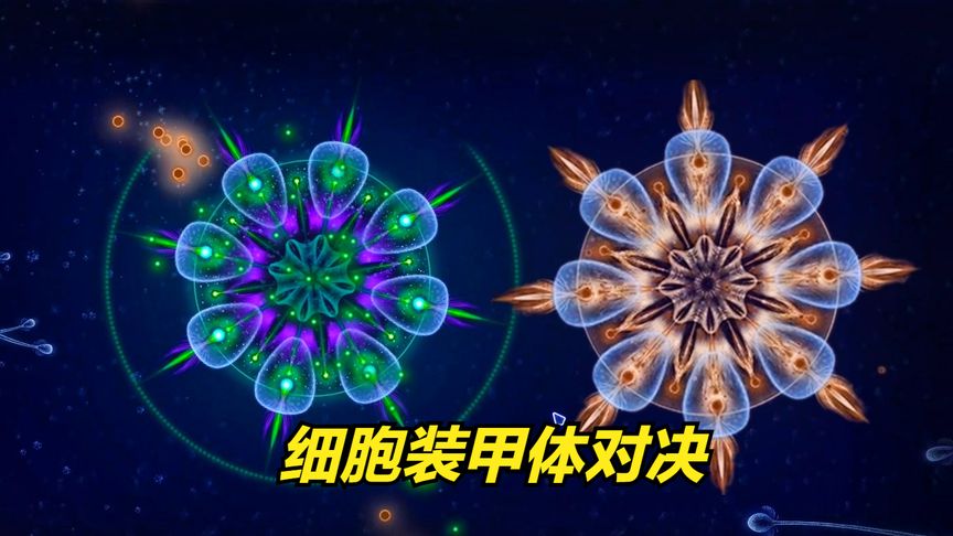 微生物模拟器:两个细胞装甲体的对决!