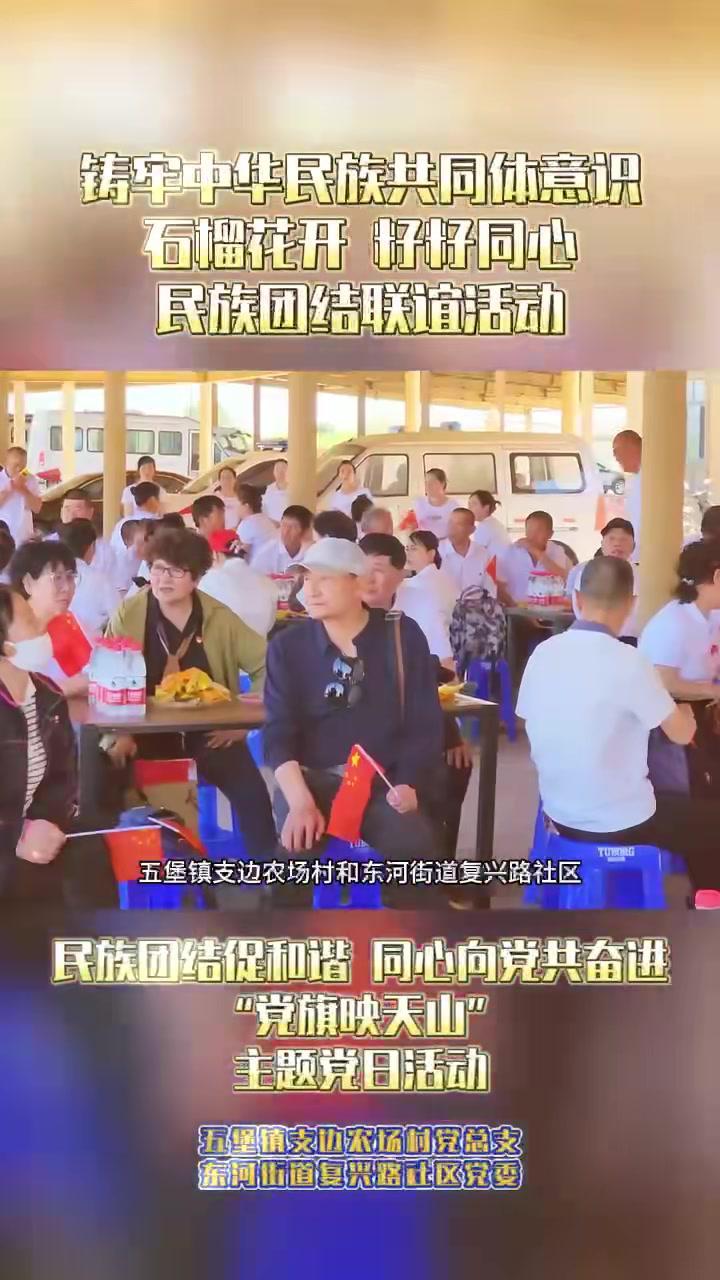 民族团结促和谐同心向党共奋进"党旗映天山"主题党日活动