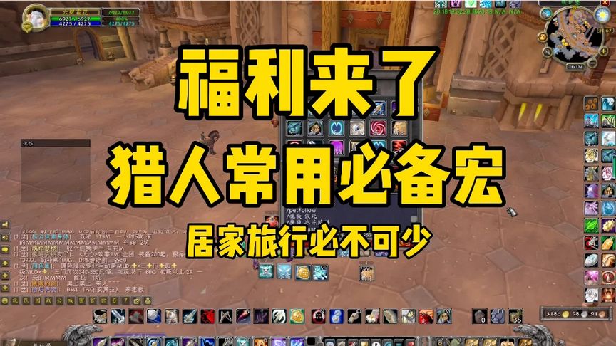 魔兽世界怀旧服:猎人打架厄运必备宏,有了它你就老厉害了